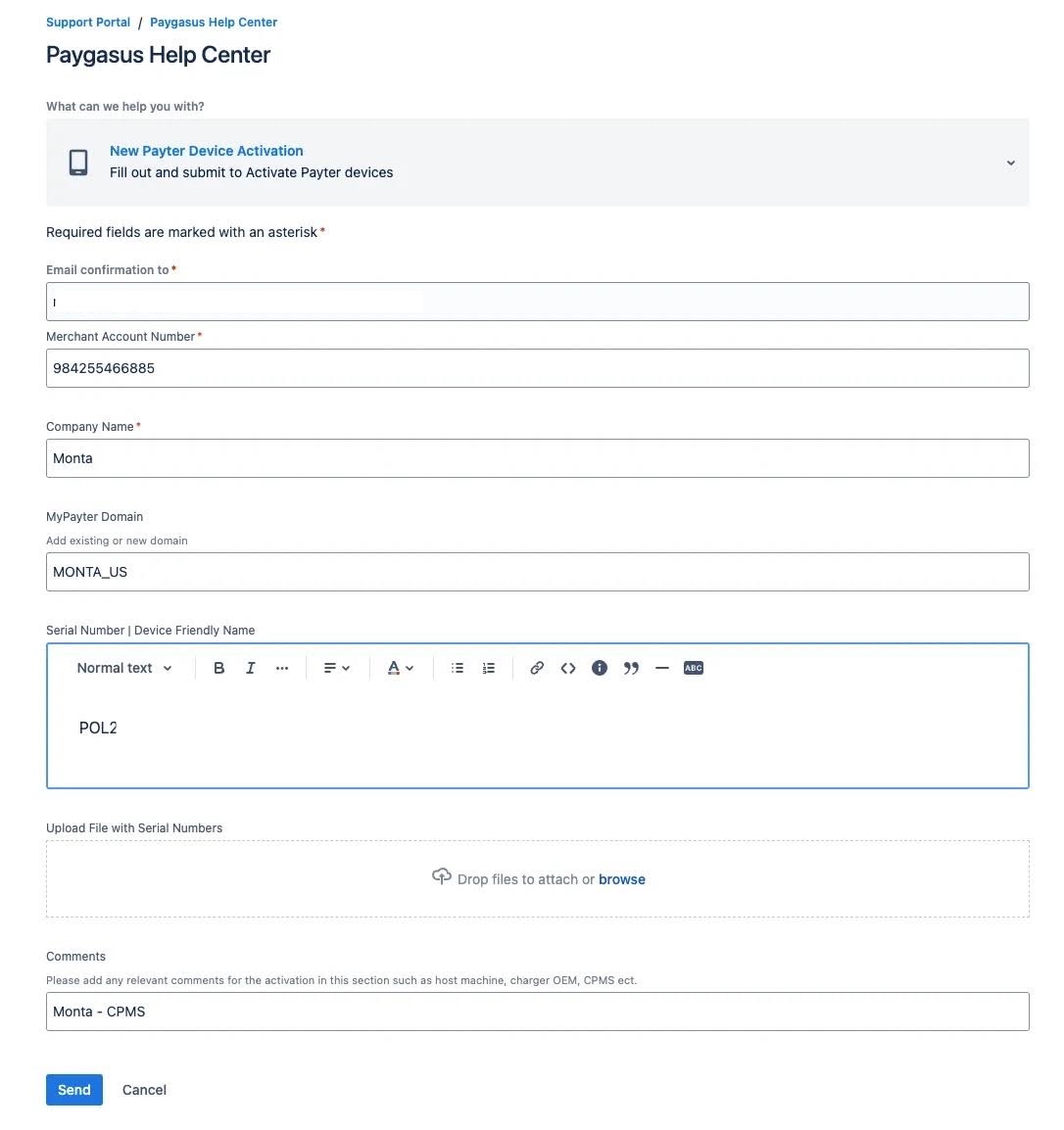 Set up a Payter payment terminal - Monta Help center